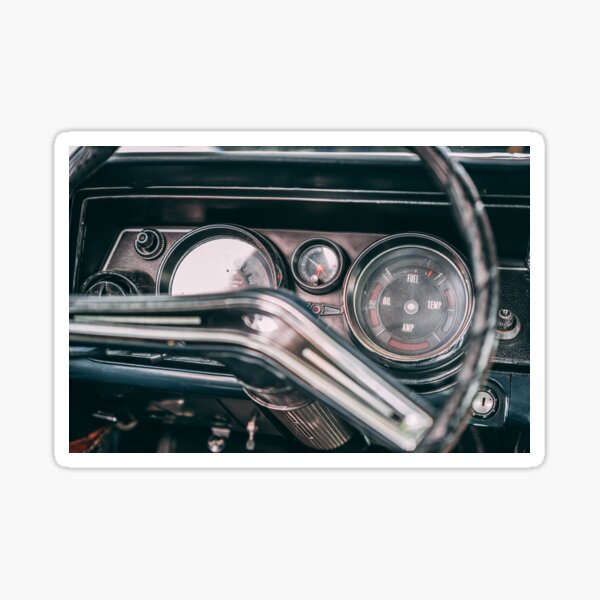 "Vintage car dashboard" Sticker by autoisthemotive | Redbubble