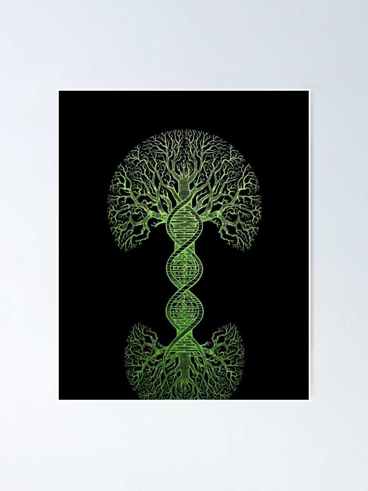 "DNA Tree Of Life Science of Genetics Earth Day Genealogy" Poster for ...