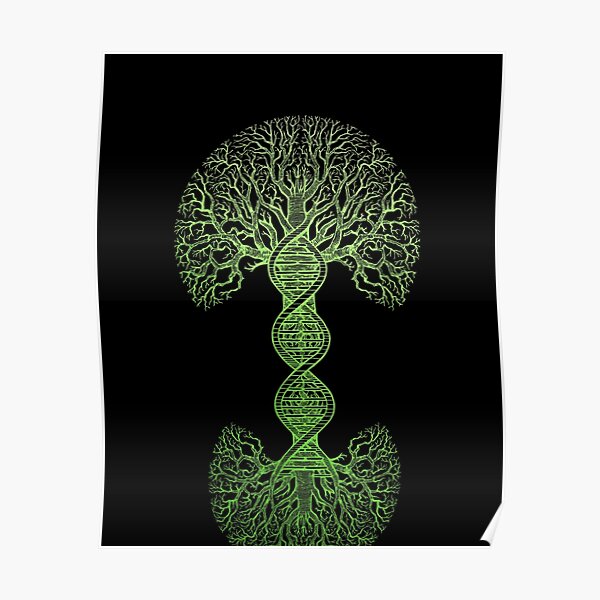 "DNA Tree Of Life Science of Genetics Earth Day Genealogy" Poster for ...