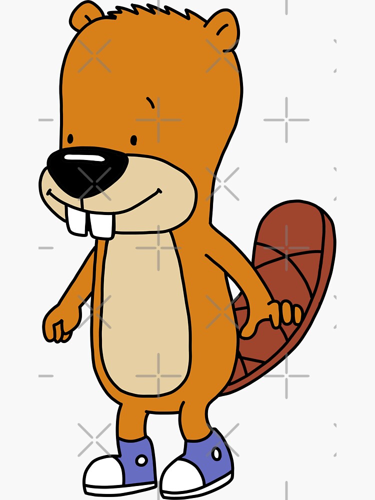"Munchy Beaver Fan Art" Sticker by Ethereal-Enigma | Redbubble