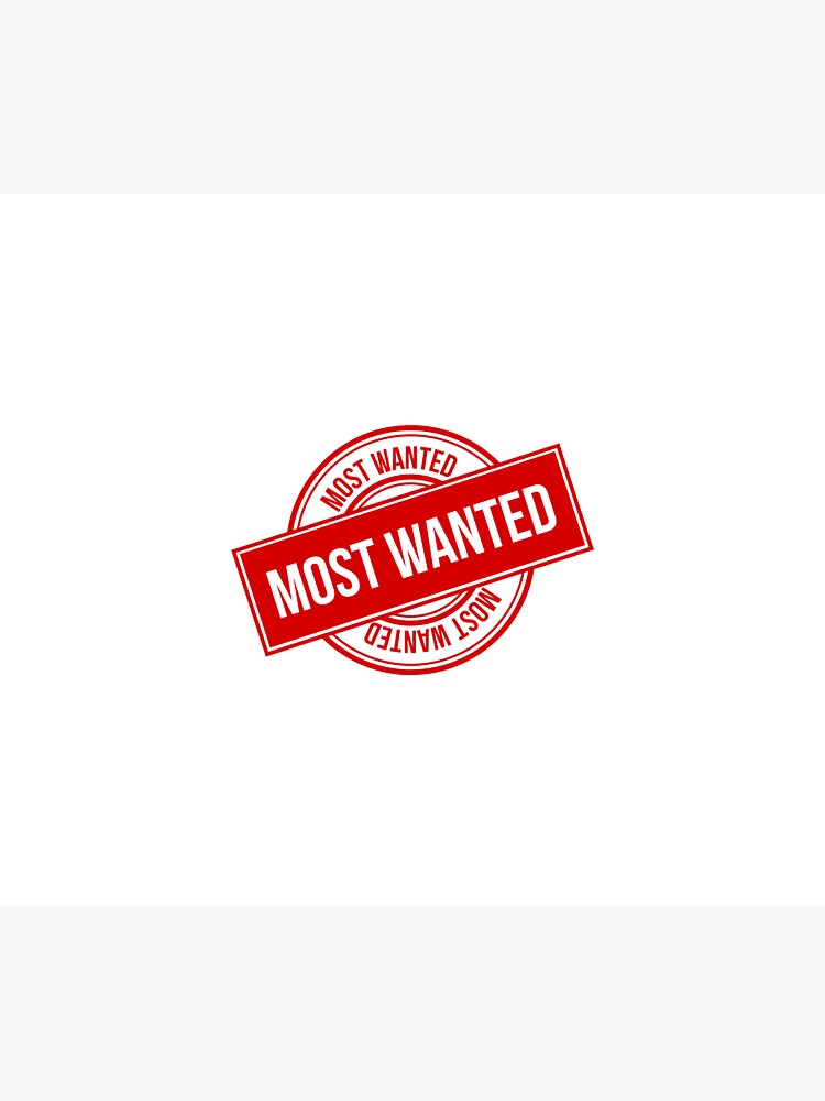 "Most wanted" Sticker by Gimmickyteja12 | Redbubble