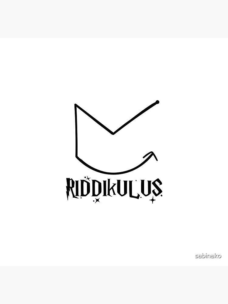 "Riddikulus sign" Poster for Sale by sabinako | Redbubble