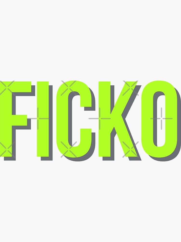 "ficko" Sticker for Sale by aaztrifick | Redbubble
