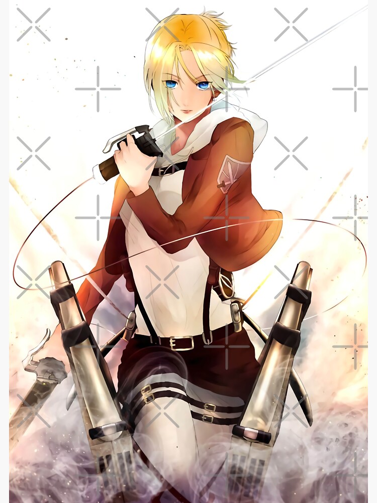 "Annie Leonhart Attack on Titan" Sticker by delfinart | Redbubble