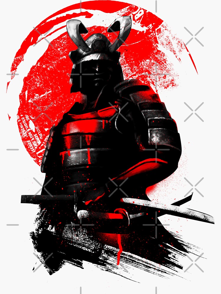 "Samurai Warrior" Sticker for Sale by clingcling | Redbubble