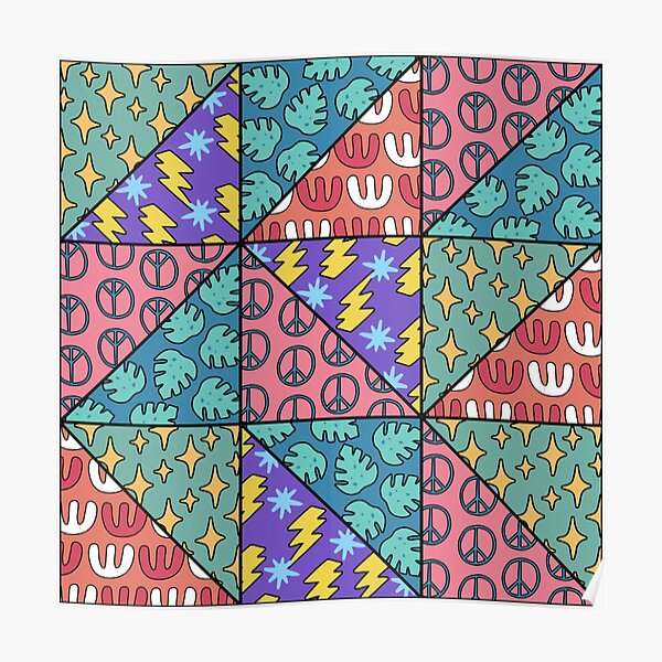 "Pop Art Triangle Design Pattern" Poster by TristanTan | Redbubble