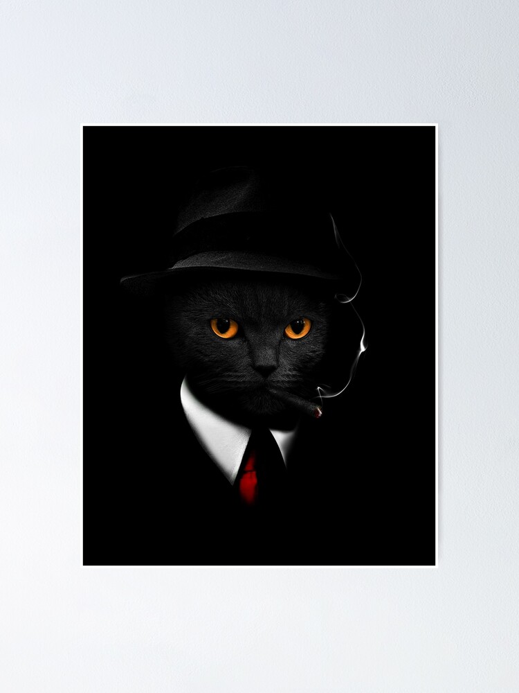"Agent Cat" Poster for Sale by clingcling | Redbubble