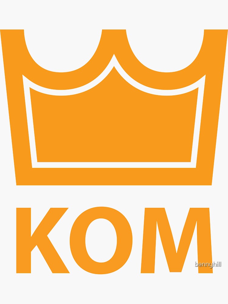 "KOM" Sticker by bennyhill | Redbubble