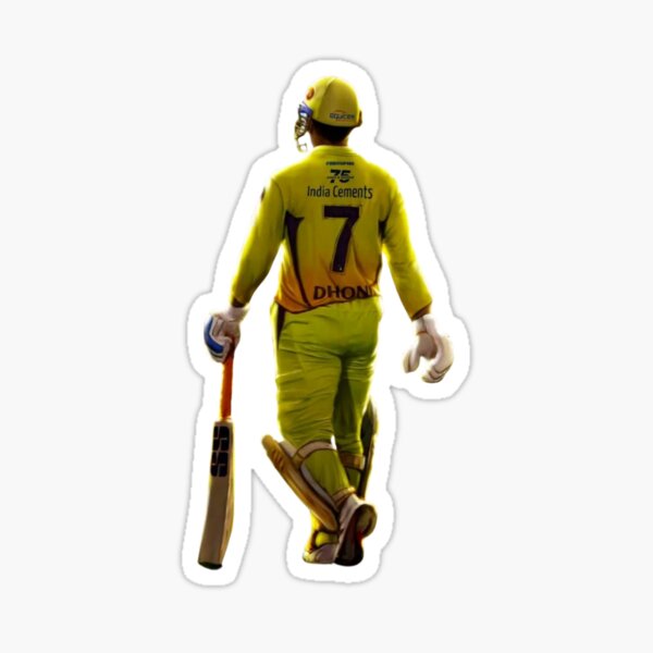 "Ms Dhoni Chennai Super Kings - IPL 2022" Sticker for Sale by Dip-Art ...