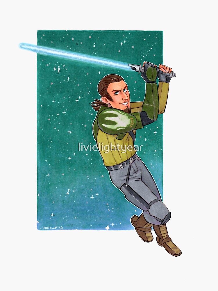 "Galaxy Kanan Jarrus Version 2" Sticker for Sale by livielightyear ...