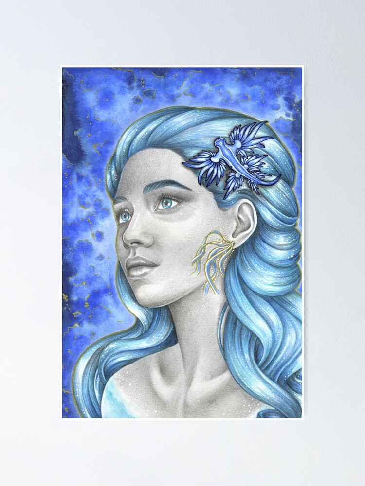"Nereid Pasithea" Poster for Sale by Myfrawings | Redbubble