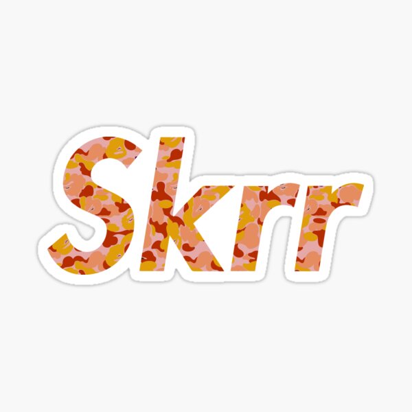 "Skrr" Sticker for Sale by Jomuvaz | Redbubble