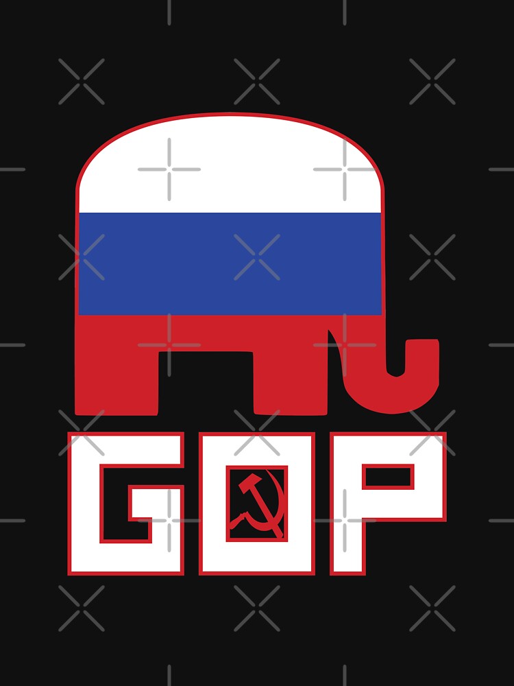 "GOP Russia Flag" T-shirt for Sale by EthosWear | Redbubble | trump t ...