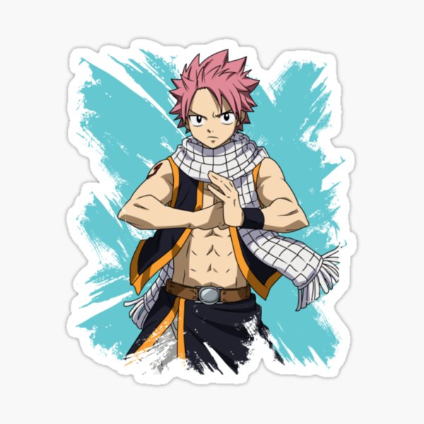 "Fairy Tail - Natsu" Sticker by Wilson-Art | Redbubble