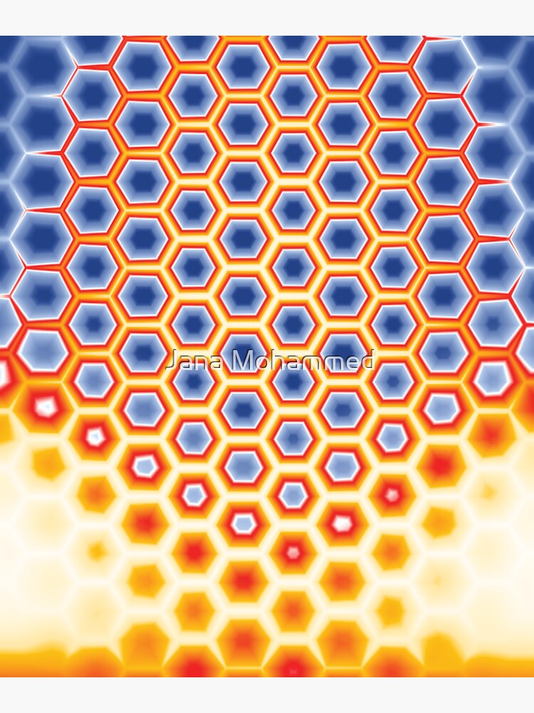 " Abstract Hexa in the shape of a star Multiple colors" Sticker by JMDF ...