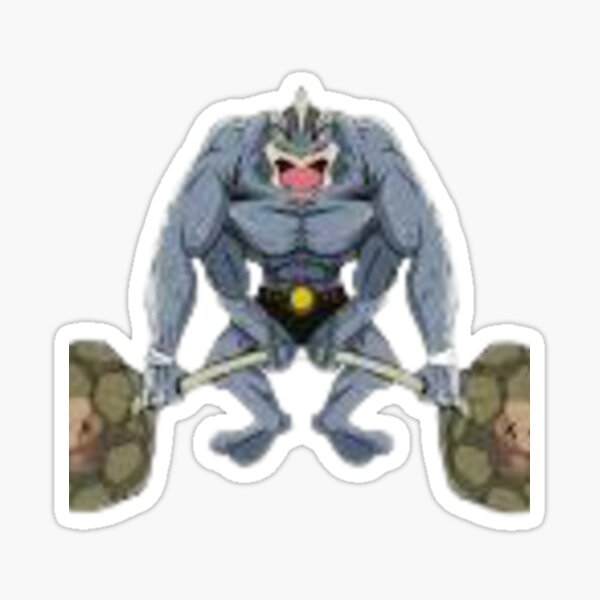 "Hulk Machamp" Sticker by WawyKarick | Redbubble