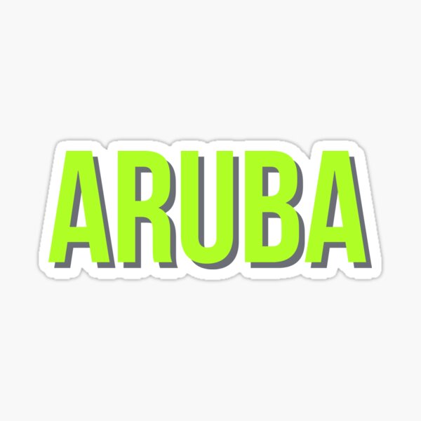 "aruba" Sticker by aaztrifick | Redbubble