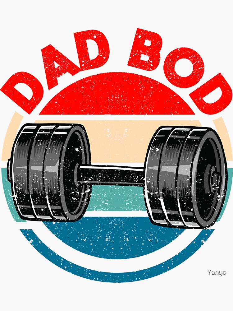 "Workout Funny Daddy's Gym Lifting Daddy Father's Day" Sticker by Yanyo ...