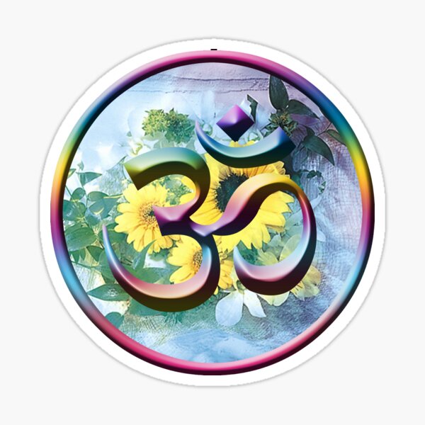 "Om" Sticker for Sale by heartsforlove | Redbubble