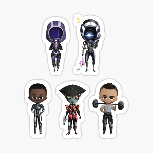 "Chibi Normandy Crew #2" Sticker by ChibiWorkshop | Redbubble