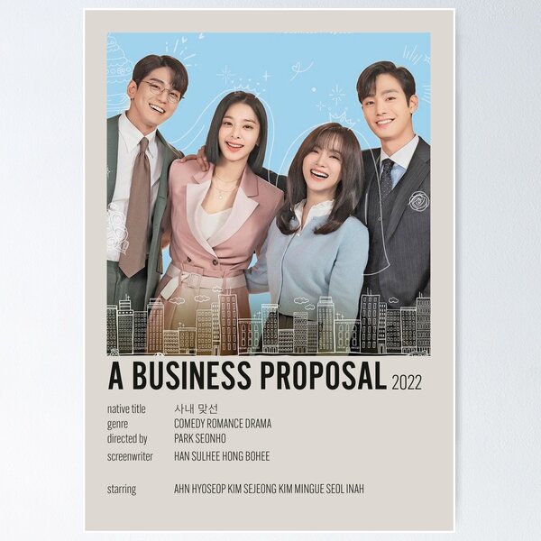 "a business proposal poster" Poster for Sale by carloyoung | Redbubble