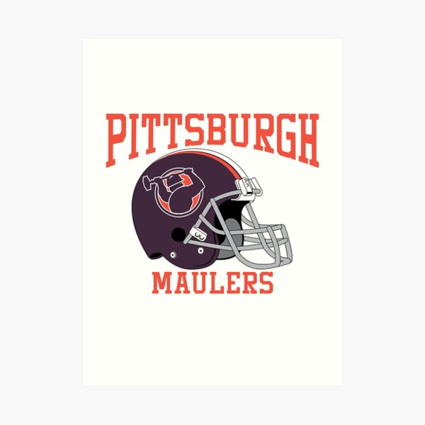 "Pittsburgh Maulers HELMET " Art Print by hongkong494 | Redbubble