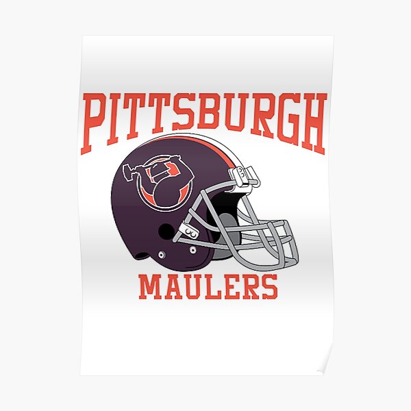 "Pittsburgh Maulers HELMET " Poster for Sale by hongkong494 | Redbubble