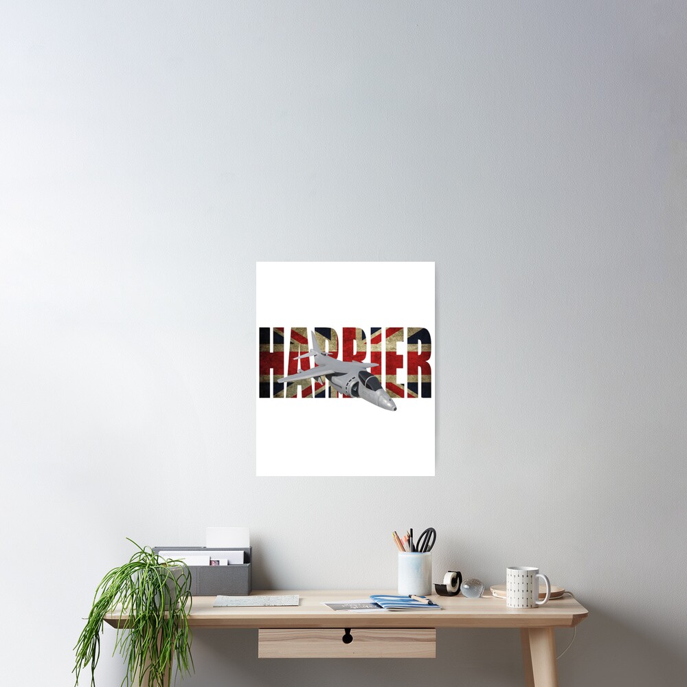 "Raf Harrier Jump Jet British Aeroplane" Poster by BufFord71 | Redbubble