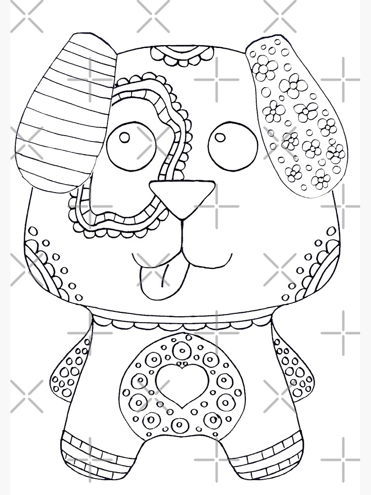 "Color your own dog design" Sticker by PurrfectCorner | Redbubble