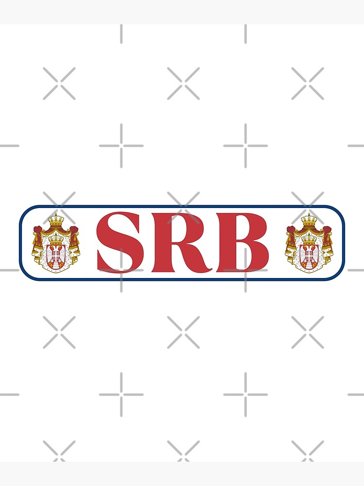 "SRB 3 Letter Code Serbia" Poster for Sale by FedSherDesign | Redbubble