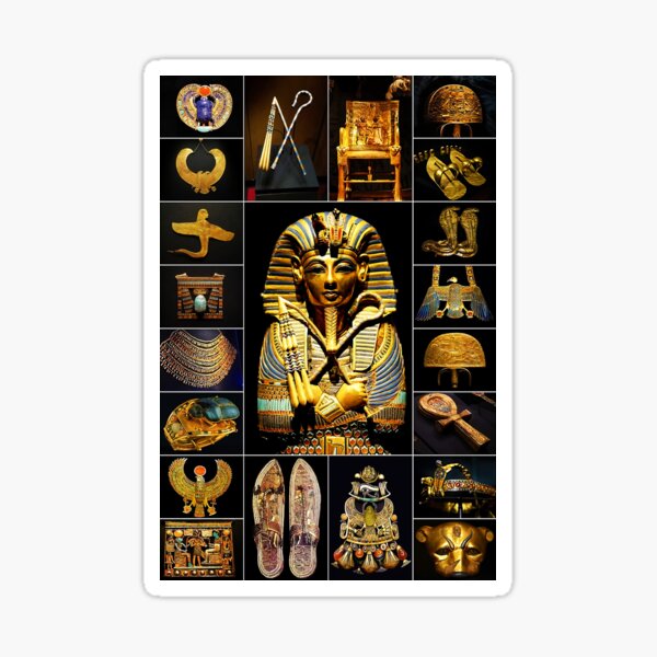 "King Tut (Tutankhamun)" Sticker by RayyDD | Redbubble