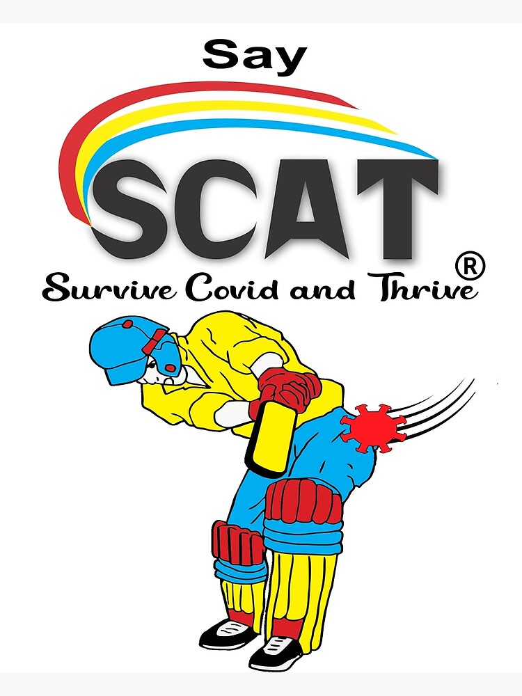 "SCAT Sportsman Collection Cricket" Poster by SurviveCovid | Redbubble