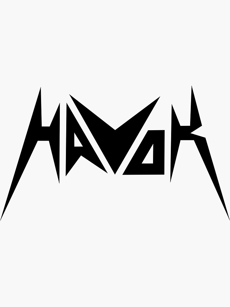 "HAVOK BAND" Sticker by wajukulino | Redbubble