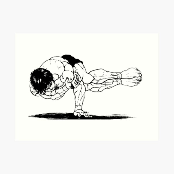 "Baki one arm planche" Art Print for Sale by TheBigSadShop | Redbubble