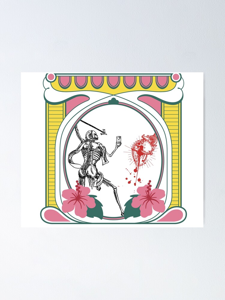 "Tropical Frame Blackbeard Pirate Flag Reimagined" Poster by Freihalt ...