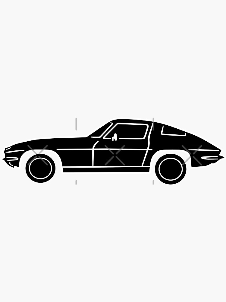 "Corvette C2" Sticker by AutoClub | Redbubble