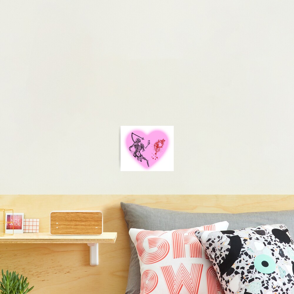 "Glowing Pink Heart Blackbeard Pirate Flag Reimagined" Photographic ...