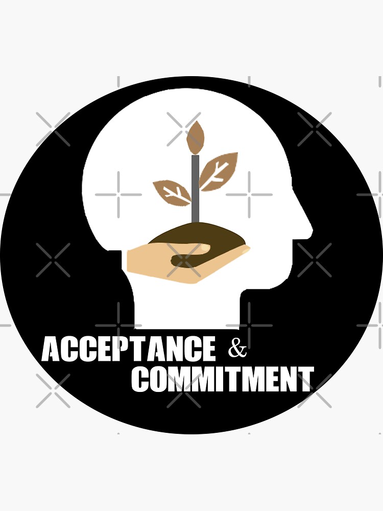 "Acceptance and Commitment" Sticker for Sale by Ngadishop | Redbubble