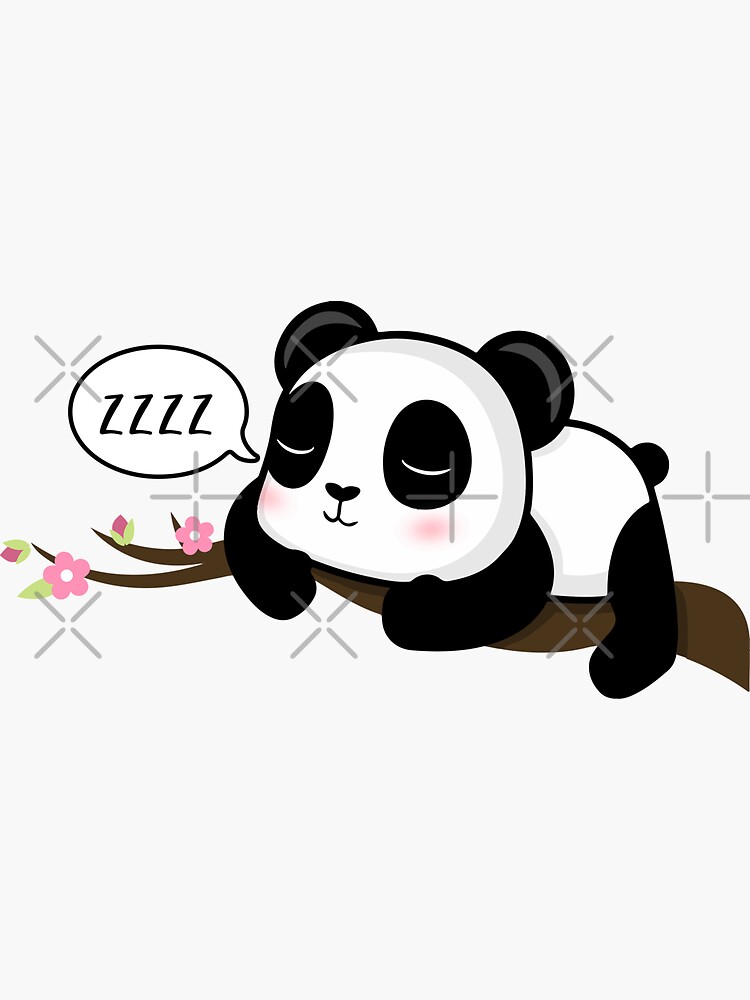 "ZZZZ! Sleeping Panda" Sticker by partysparkle | Redbubble