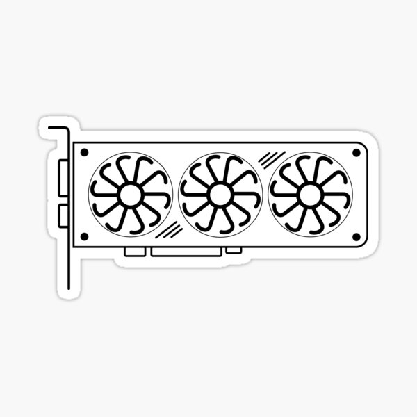 "Graphics card GPU" Sticker by hisenberg99 | Redbubble