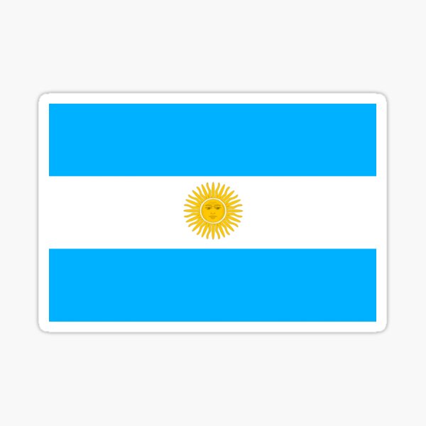 "Argentina flag" Sticker for Sale by Javaland | Redbubble