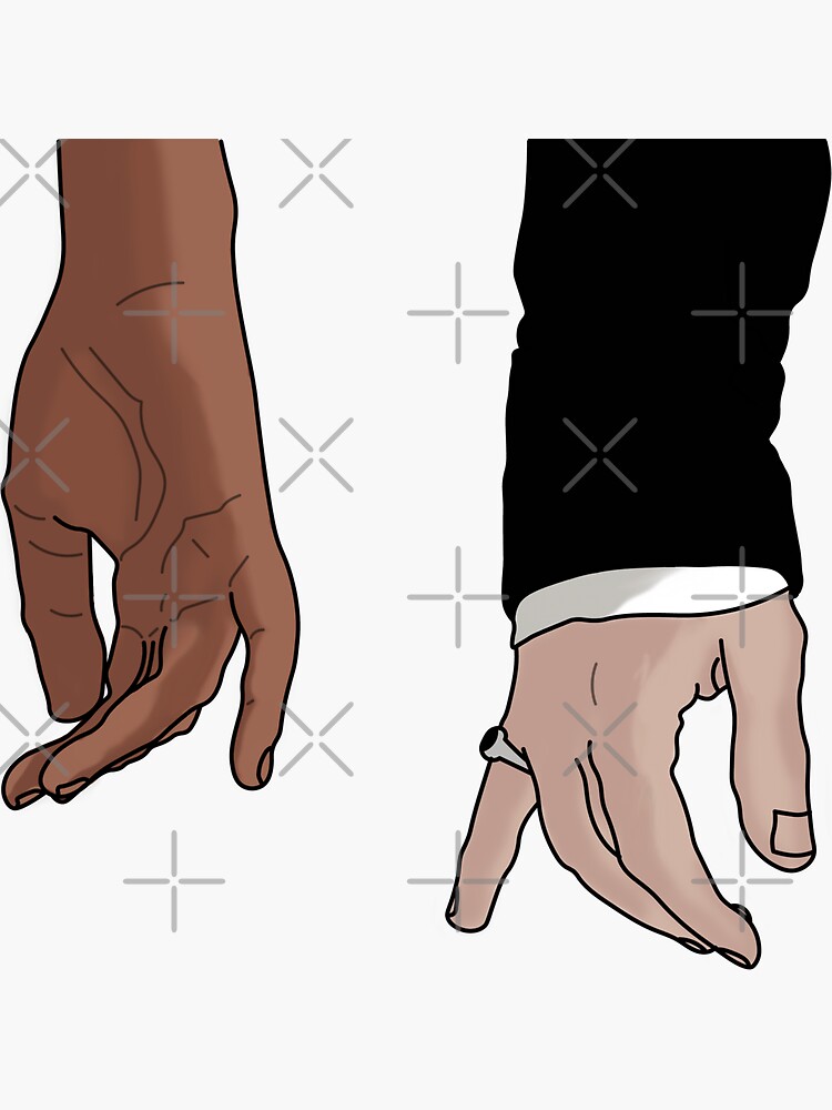 "hands, anthony and kate" Sticker for Sale by Pinu92 | Redbubble