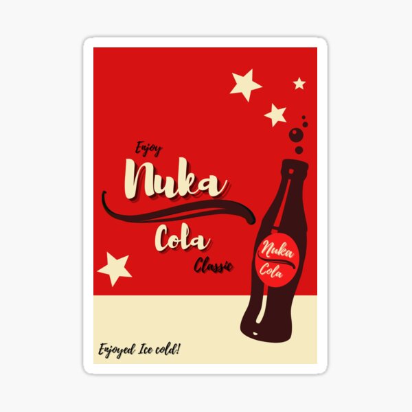 "Nuka Cola Classic" Sticker by CherryDreamSoda | Redbubble