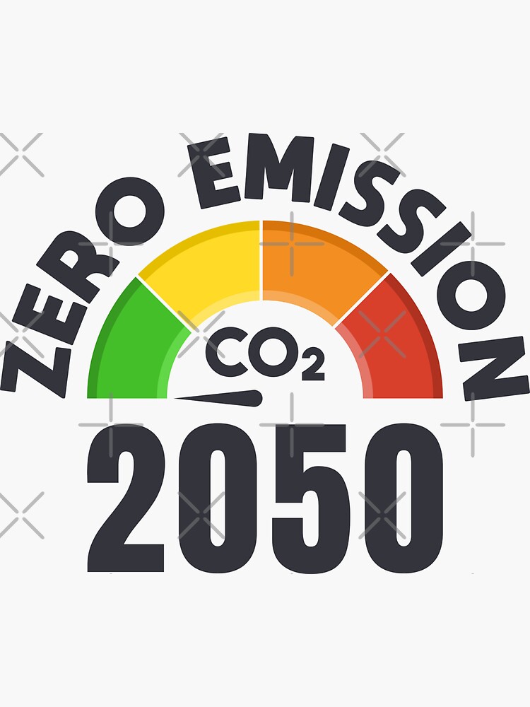 "Zero Emission" Sticker for Sale by TashaVector | Redbubble
