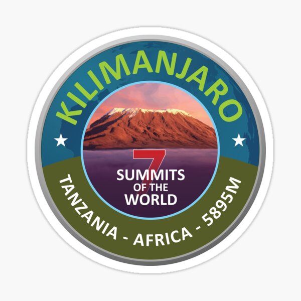 "Kilimanjaro 7 summits collection" Sticker by ICONZ80 | Redbubble