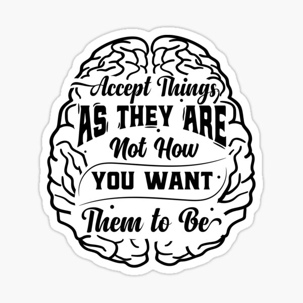 "Acceptance" Sticker by wisprints | Redbubble