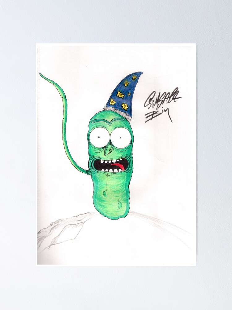 "Pickle wizard Rick!" Poster for Sale by CobShop | Redbubble