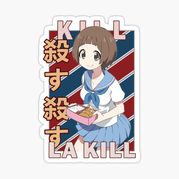 "Mako Mankanshoku Kill la Kill Kiru Ra Kiru Retro Blue Red Design ...