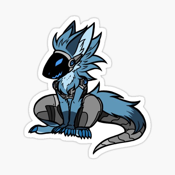 "Blue protogen Sticker" Sticker by LyrexiosCGShop | Redbubble