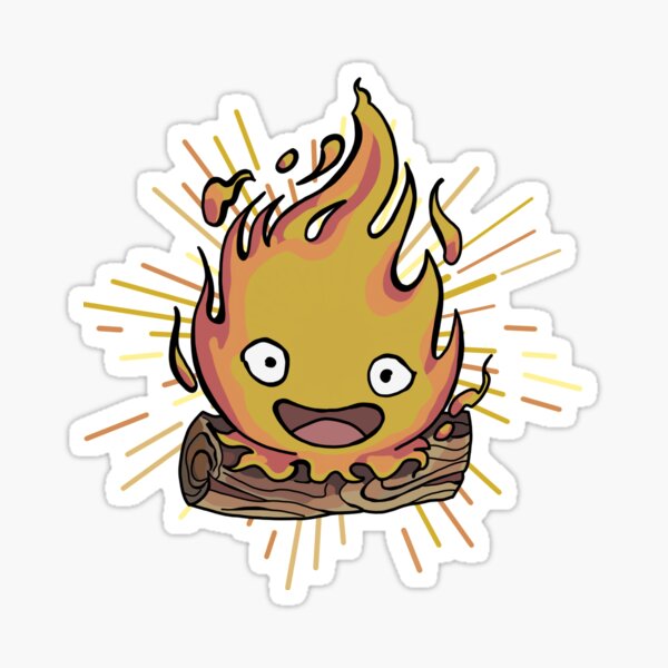 "Fire Demon" Sticker by CalistaK | Redbubble
